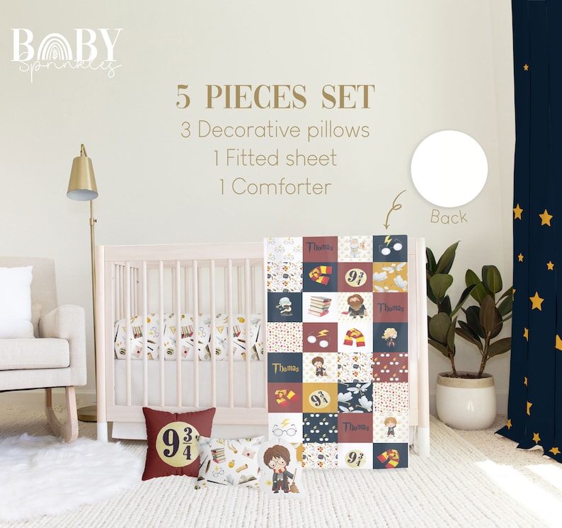 WIZARD BABY Crib Bedding Set Fantasy Baby Crib Bedding Baby - Etsy