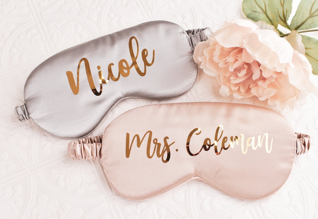 Custom Eye Mask - Personalized Sleep Mask - Personalized Satin Eye Mask ...