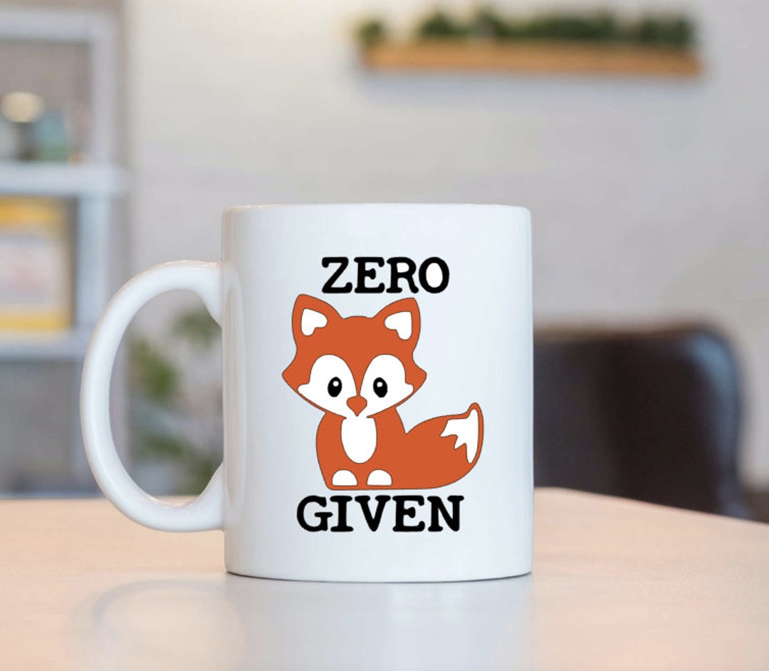 Cute Zero Fox Given Mug Coffee Cup Gift Birthday Holiday - Etsy