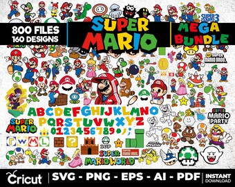 Digital Papers Racing Mario Clipart PNG Scrapbook Instant Download ...