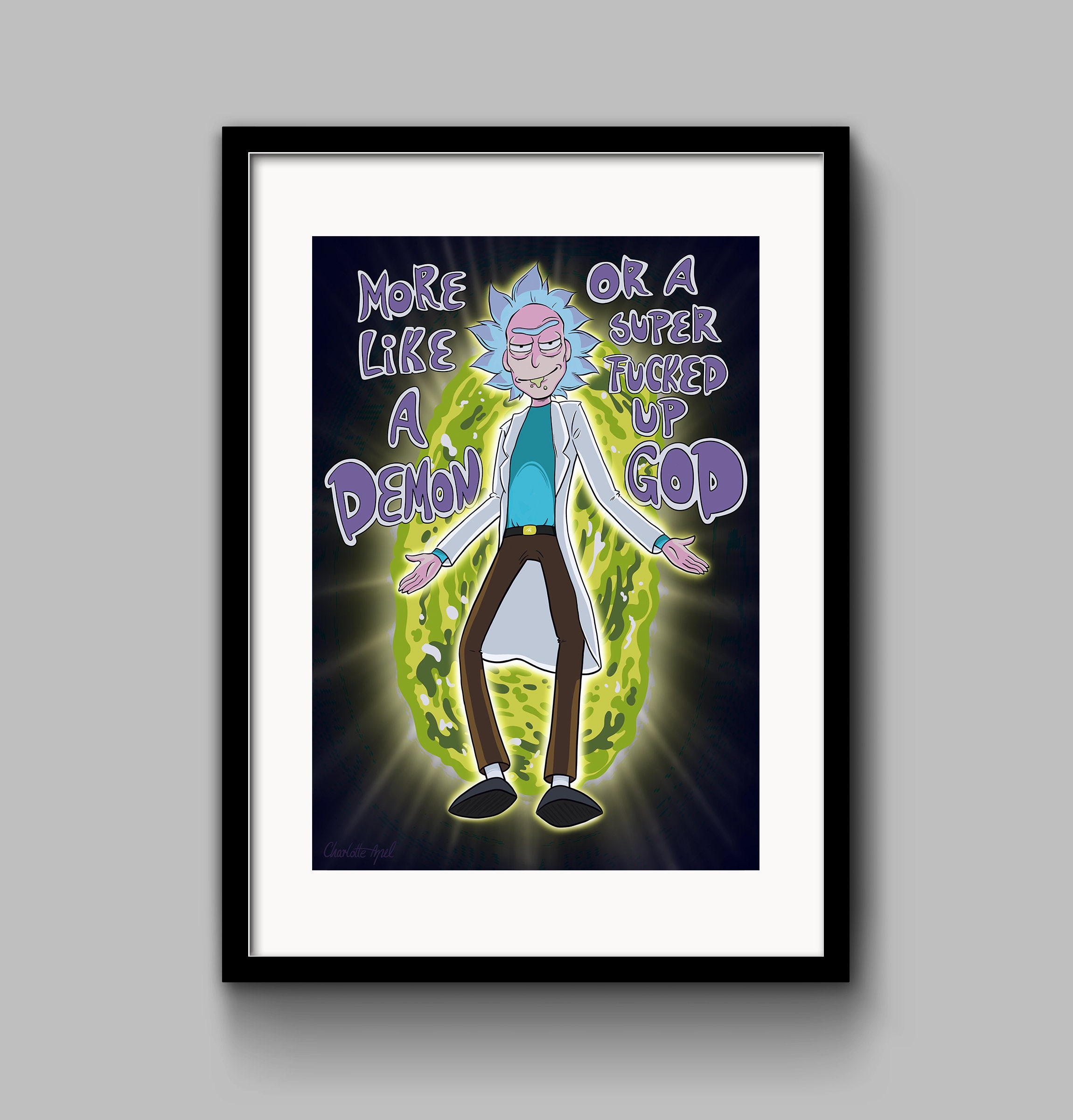 Rick and Morty Poster Art Print TV Show Series Gifts for - Etsy