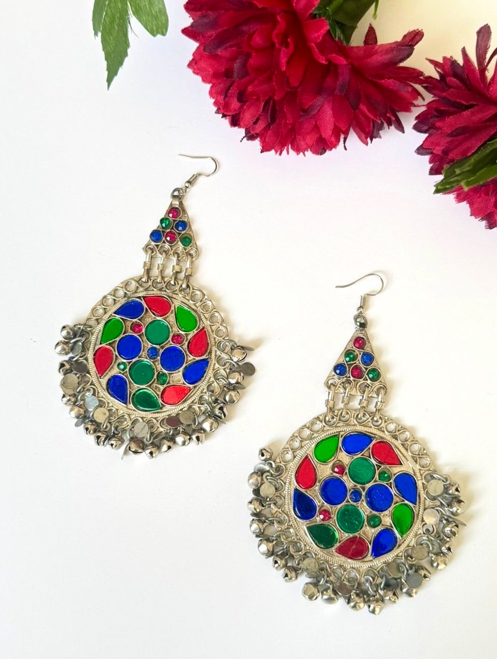 Afghan 3 Piece Double Layer Vintage Jewellery Set, Chocker Necklace ...