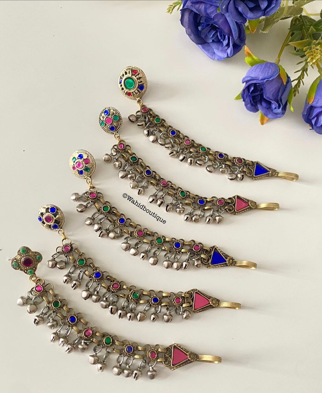Afghan Nose Chain (pezwan), Afghan Vintage Jewellery, Afghan Fashion ...