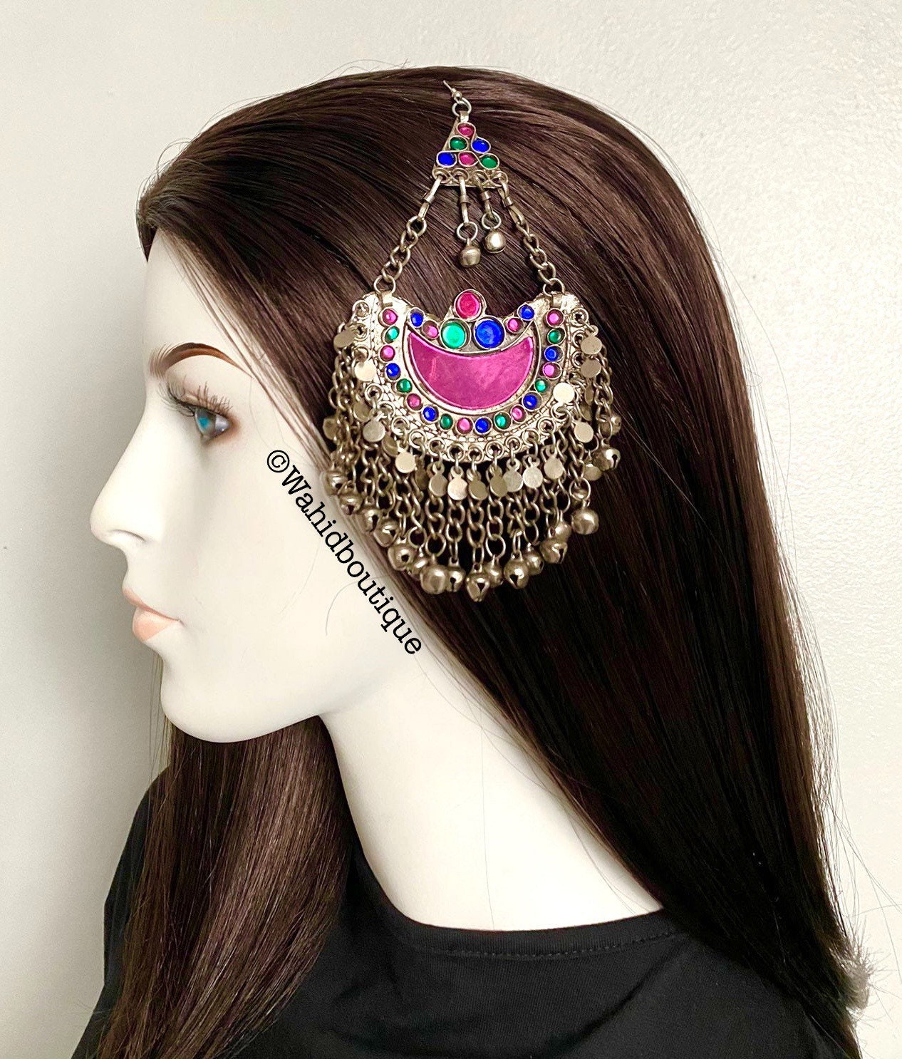 Afghan Tikka Headpiece, Bohemian Jewelry, Single Color Fashion - Etsy