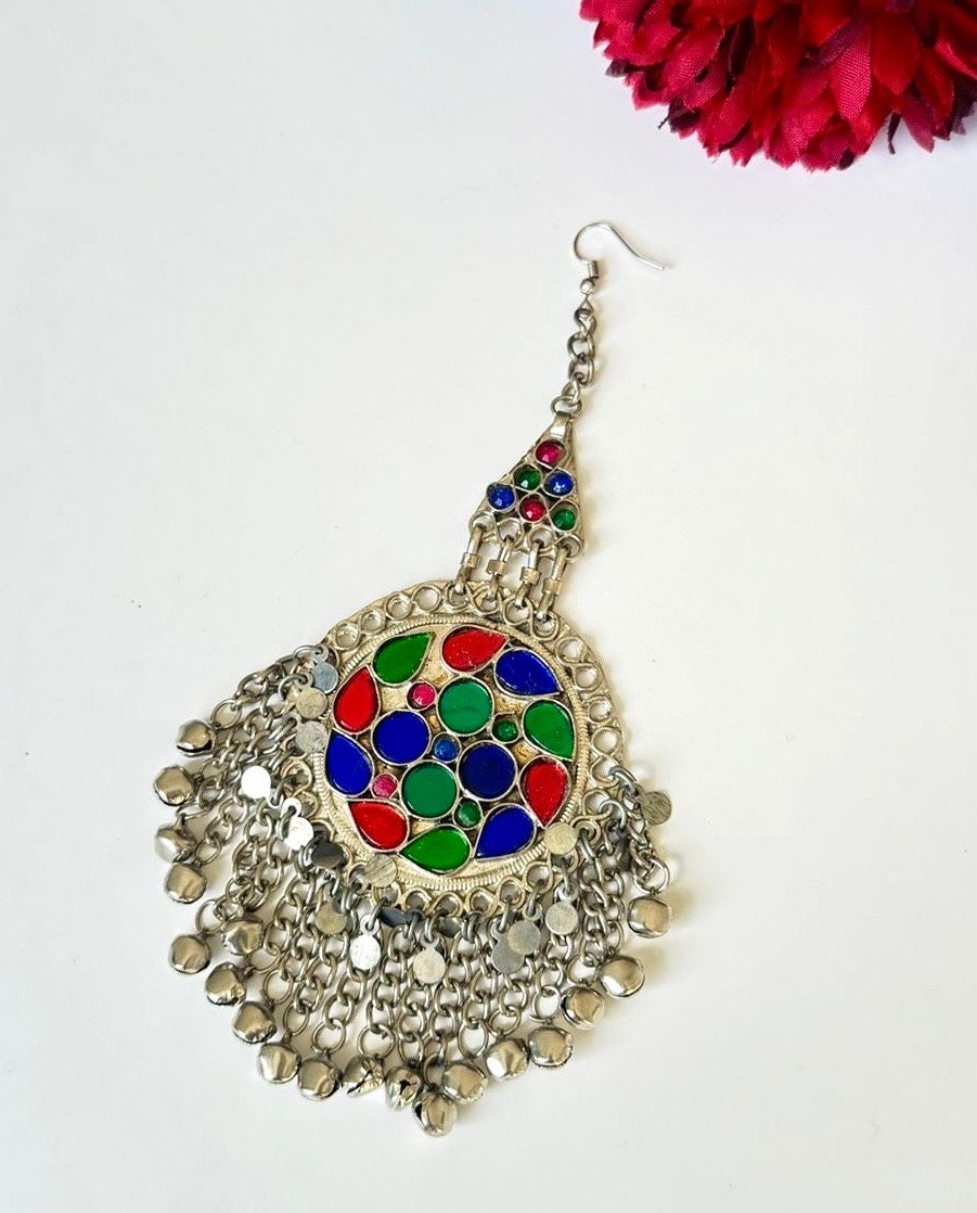 Afghan 3 Piece Double Layer Vintage Jewellery Set, Chocker Necklace ...