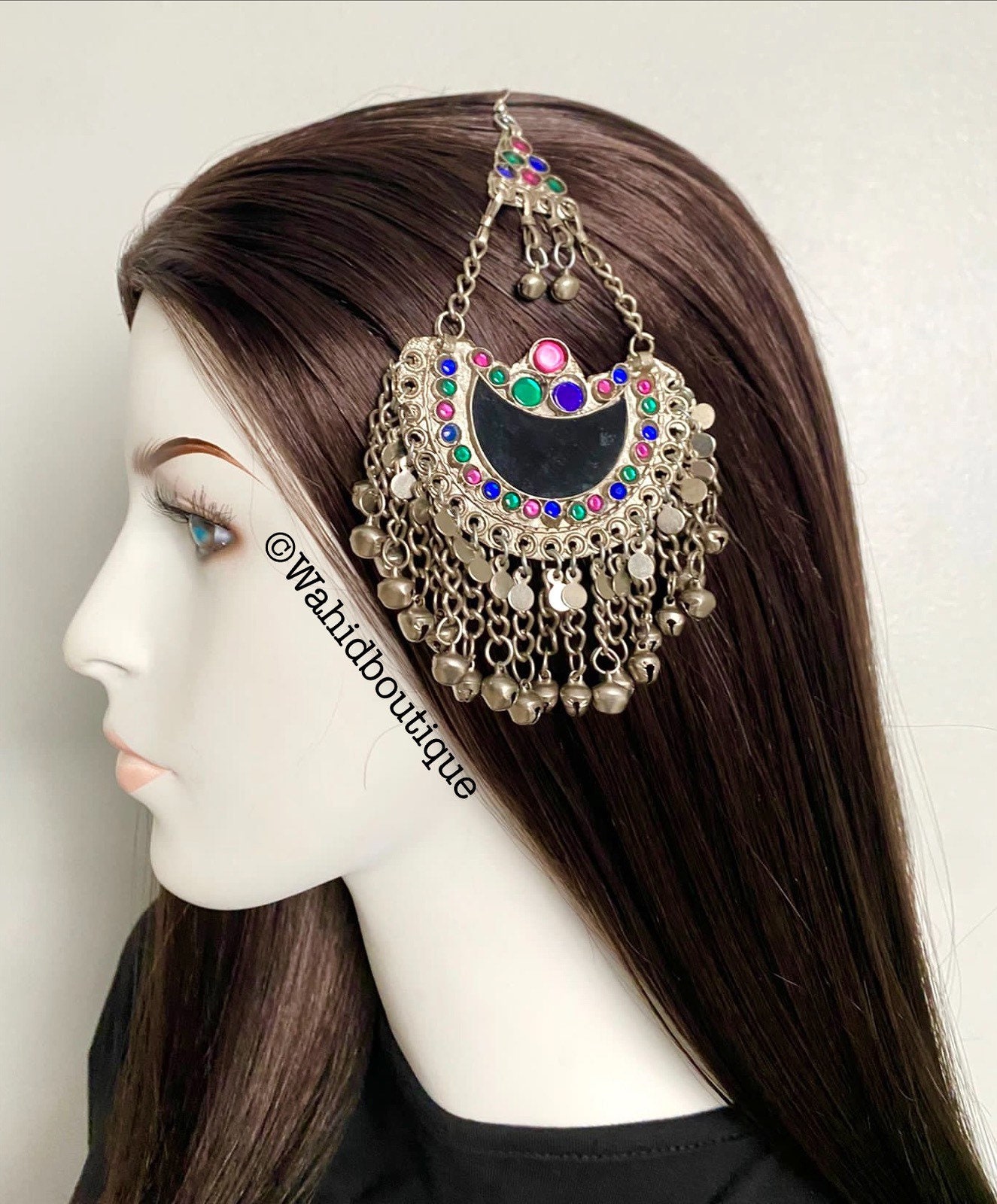 Afghan Tikka Headpiece, Bohemian Jewelry, Single Color Fashion - Etsy