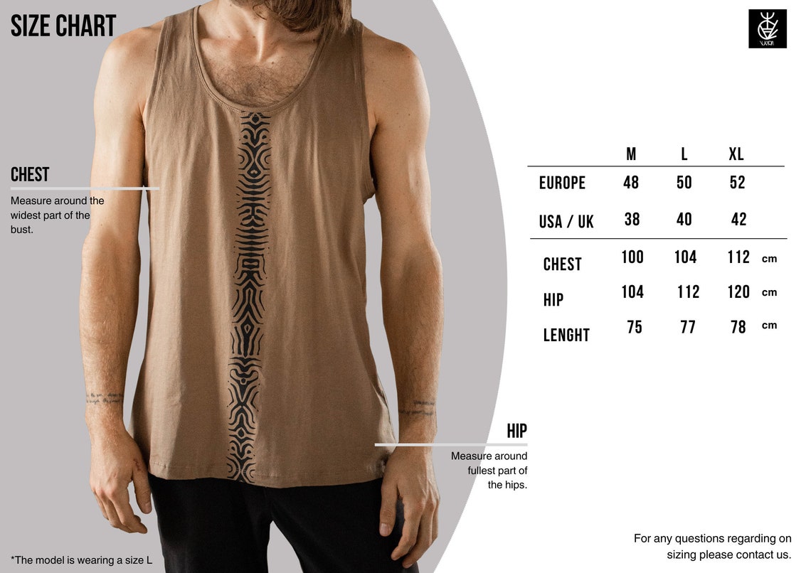 Black Singlet for Men Alternative Tank Top Festival Clothing Geometric ...