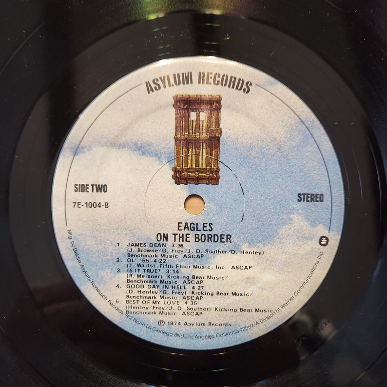 Eagles on the Border Lp Asylum Records 7E-1004 in Factory Plastic/hype ...