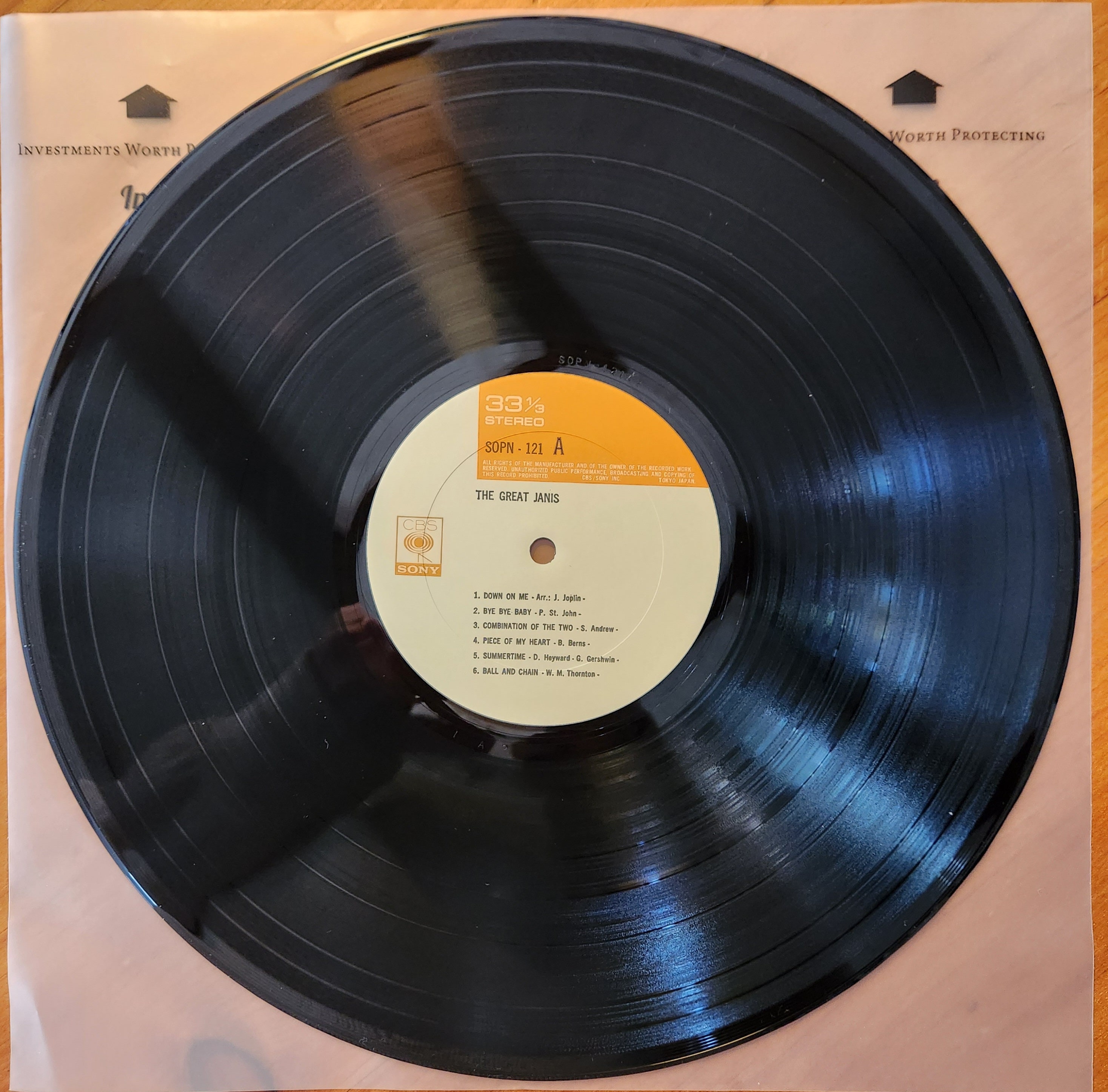 Janis Joplin/the Great Janis/columbia Records/spon-121/near Mint Vinyl ...