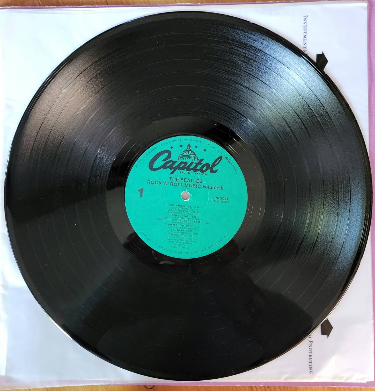 The Beatles Rock N Roll Volume 2 Original Green Capitol Label SN 16021 ...
