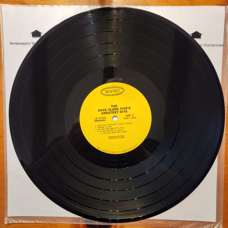 Dave Clark Five/greatest Hits Epic Records/ln 21485/the Jacket is ...