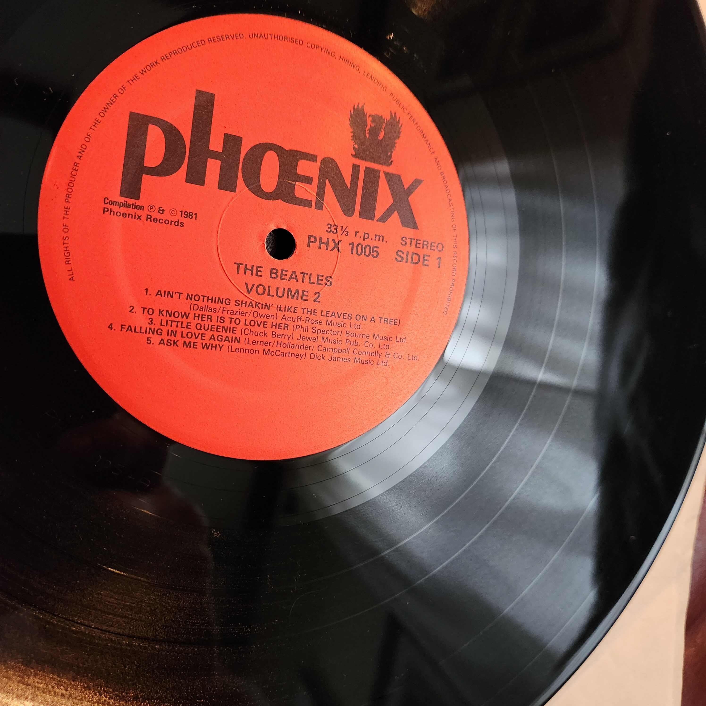 The Beatles/early Years/out of Print/phoenix Records/phx 1005/c1981 ...