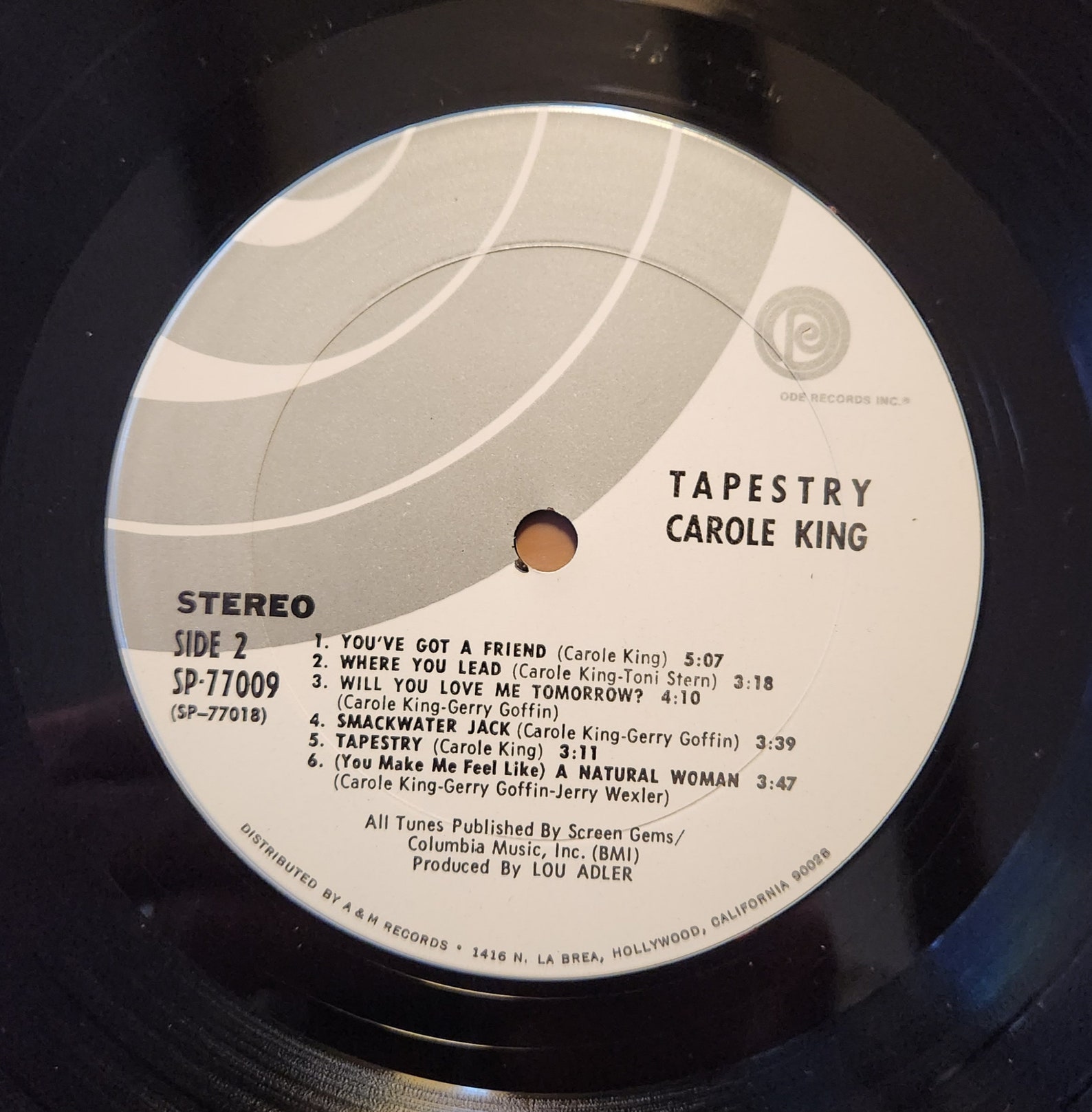 Carole King/tapestry LP Ode Records SP-77009 Gatefold Copy Original First Pressing/hard to Find ...