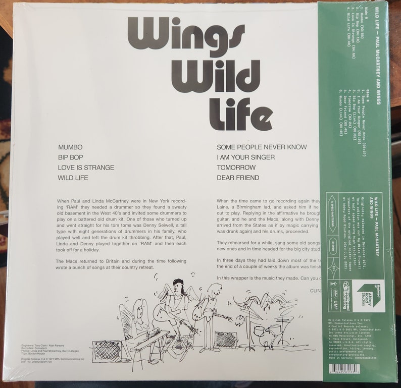 Paul Mccartney and Wings/wild Life/rare Limited Edition Half-speed ...