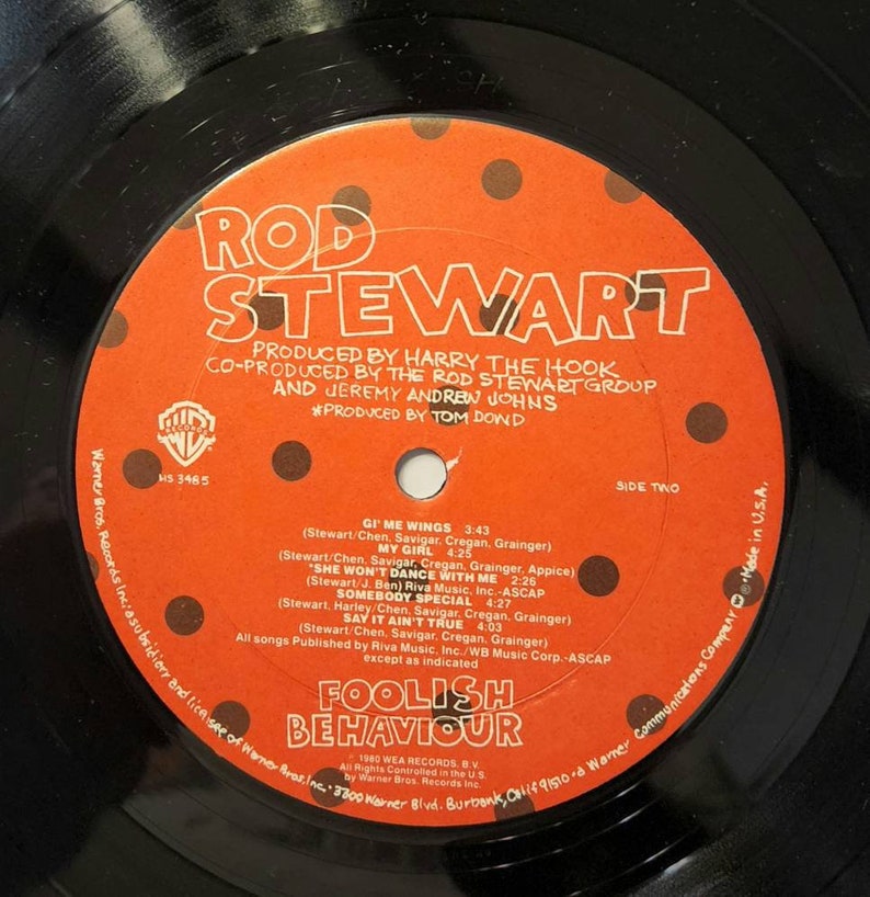 Rod Stewart Foolish Behavior Warner Bros Records HS 3485 Vinyl Near ...