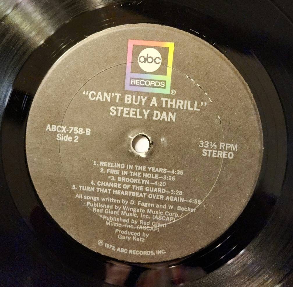 Steely Dan Can't Buy A Thrill C1972 ABC Records ABCX-758 Beautiful Copy Hard to Find in This ...