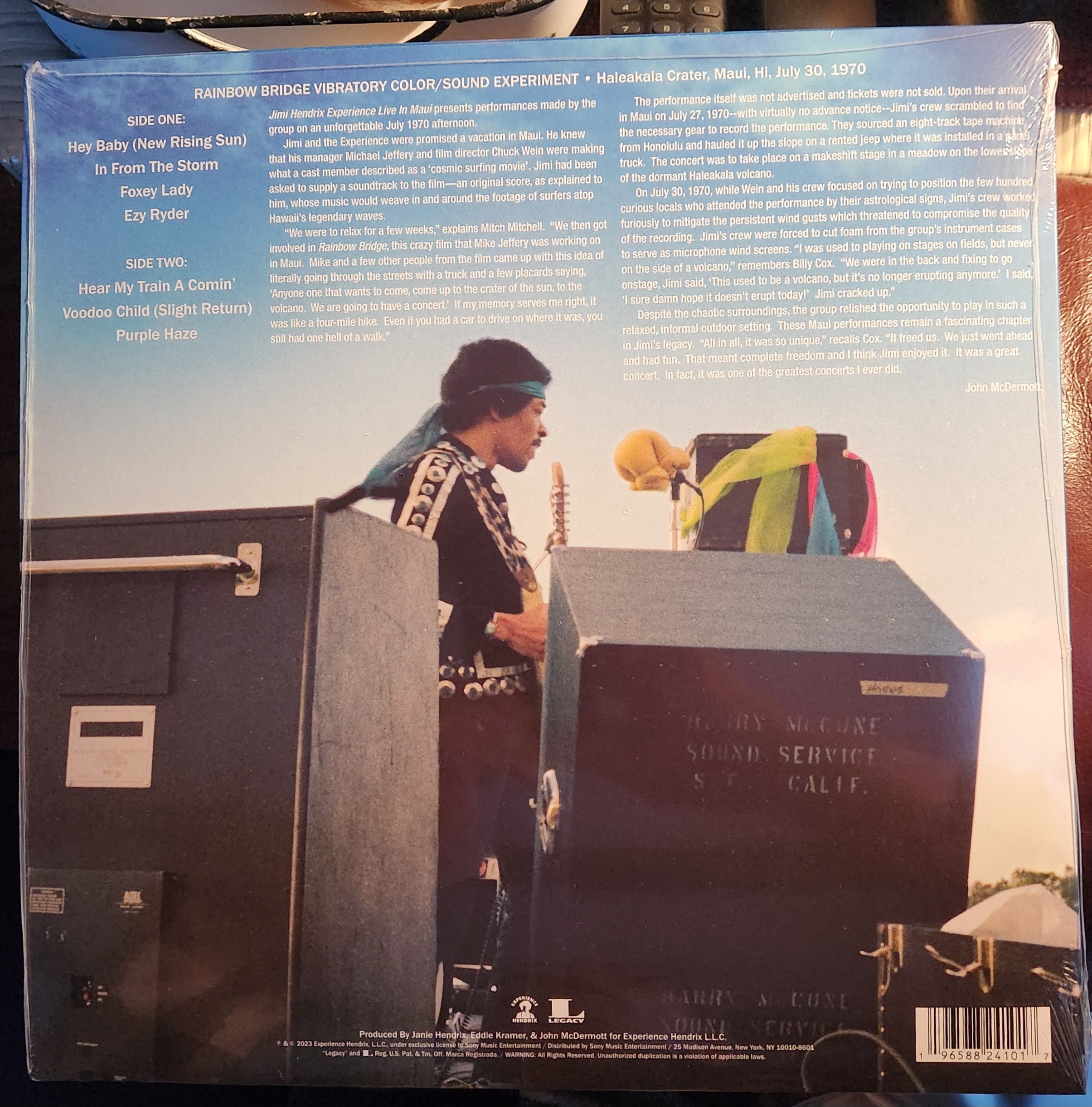 Jimi Hendrix/the Jimi Hendrix Experience/live in Maui/sealed Lp/awesome ...