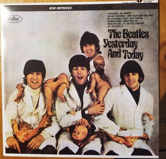 The Beatles Butcher Block Cover Yesterday and Today Colored - Etsy
