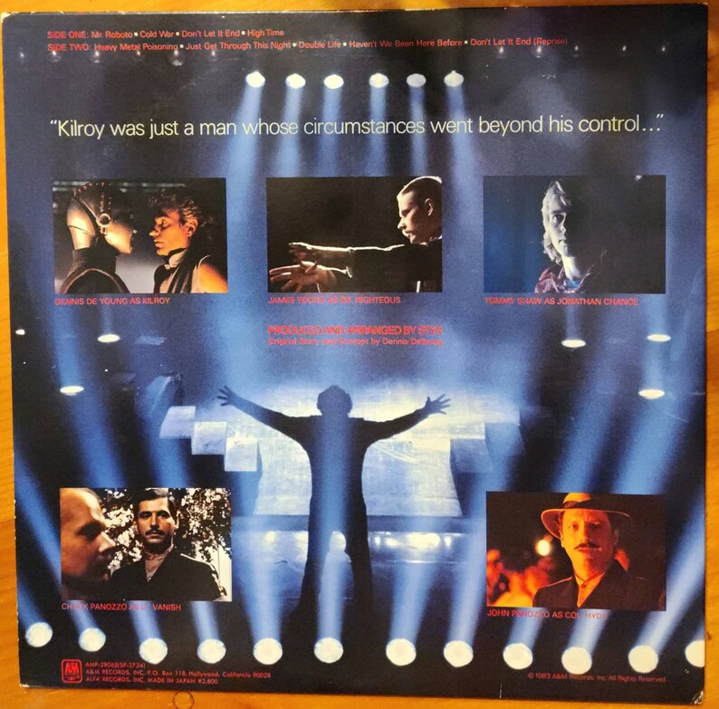 Styx Kilroy Was Here LP Out of Print C1983 A Beautiful Original Copy A ...