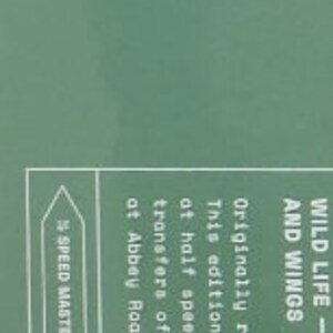 Paul Mccartney and Wings/wild Life/rare Limited Edition Half-speed ...