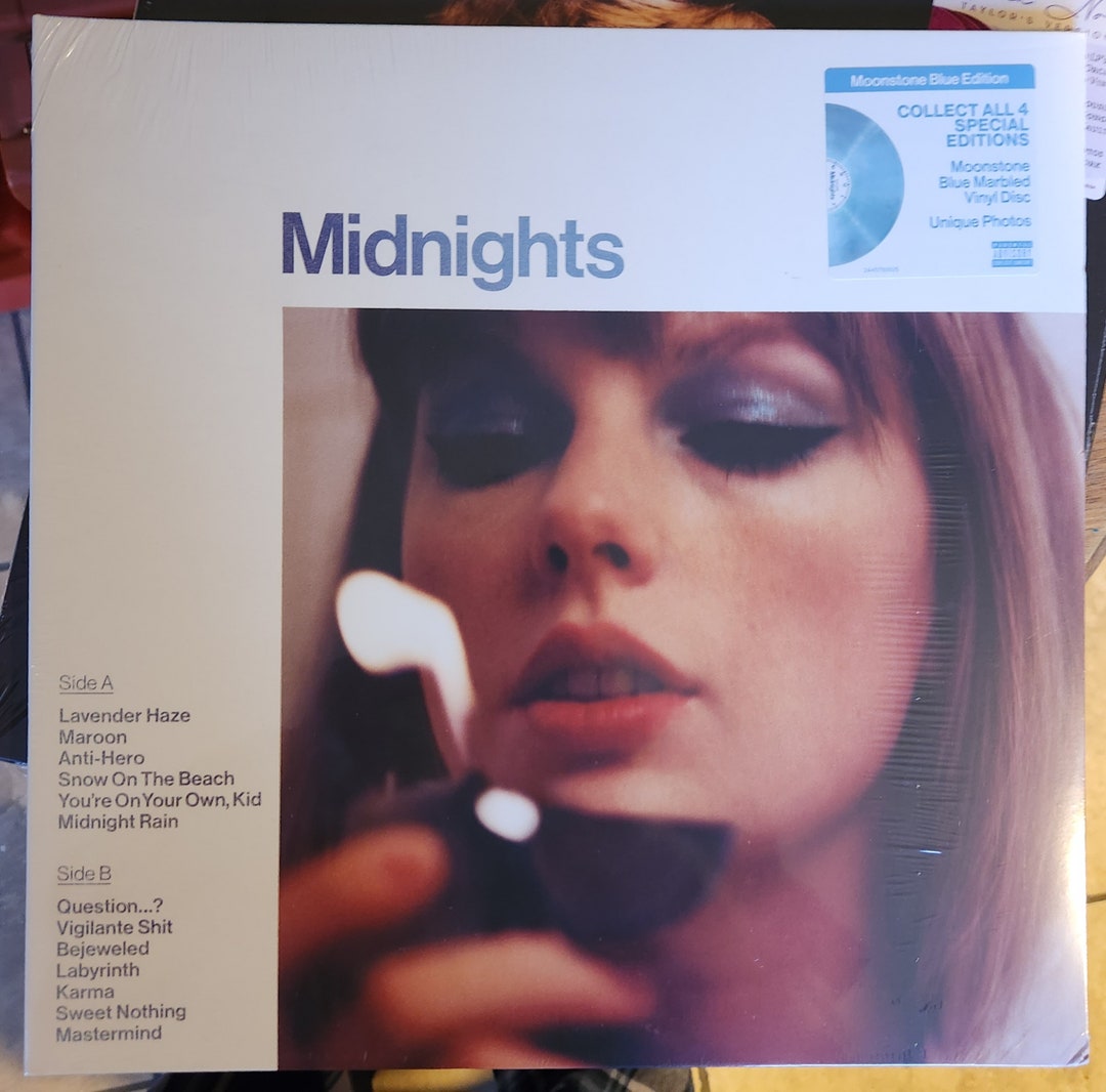 Taylor Swift/mightnights/rare Moonstone Blue Edition/with Unique Photos ...