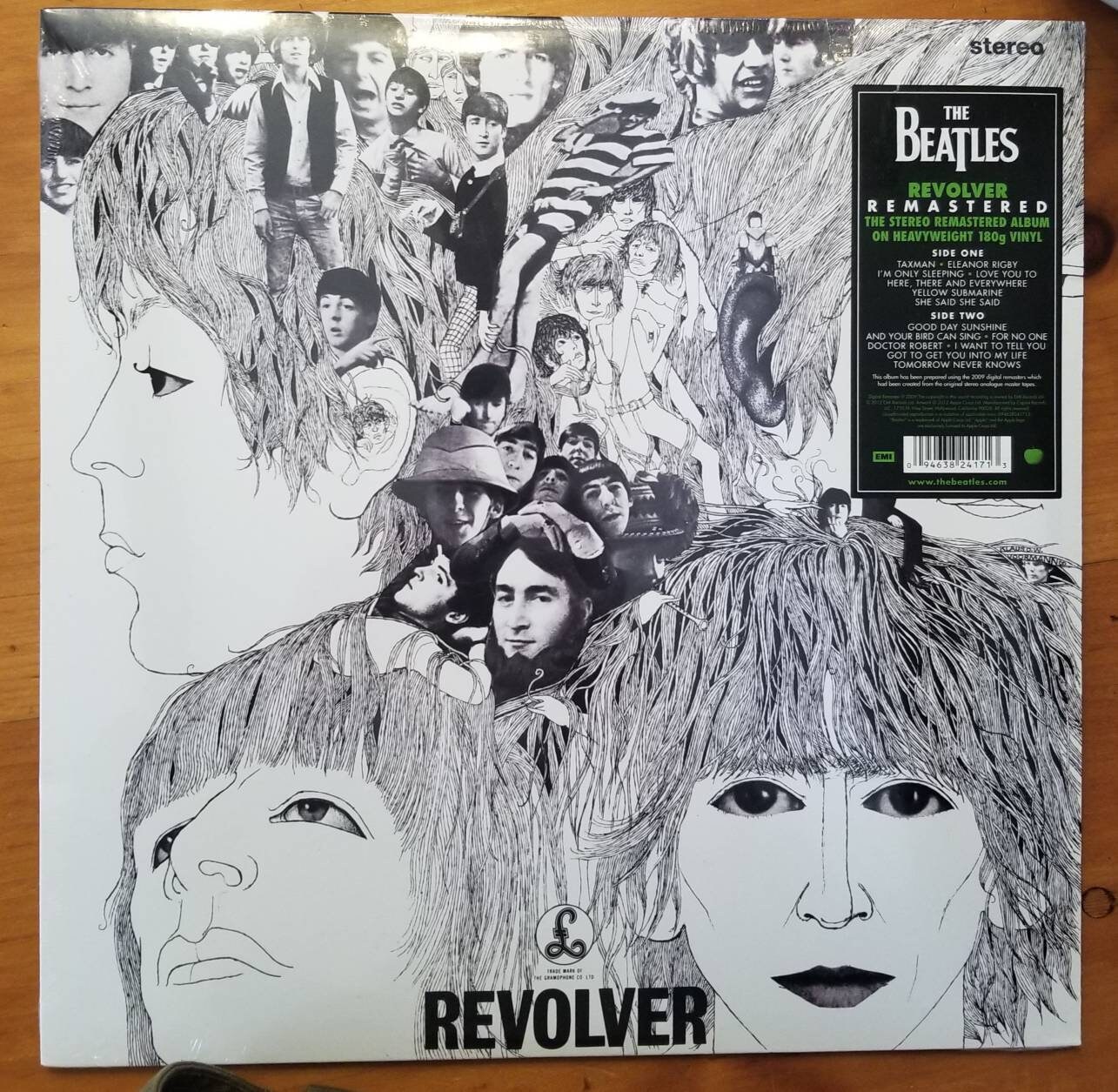 The Beatles Revolver LP C2012 Reissue Parlophone/apple Label 180gm ...
