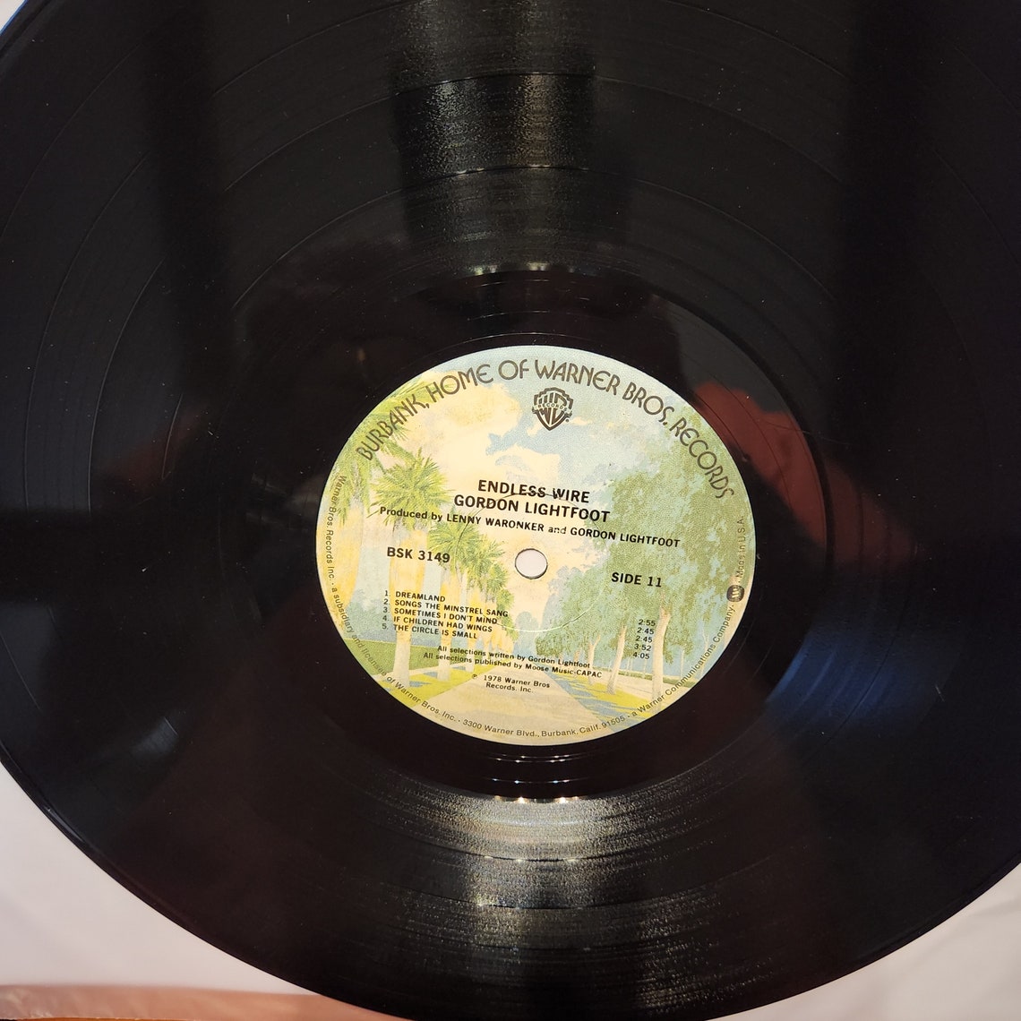 Gordon Lightfoot/endless Wire/warner Bros Records/bsk 3149/c1978/first ...