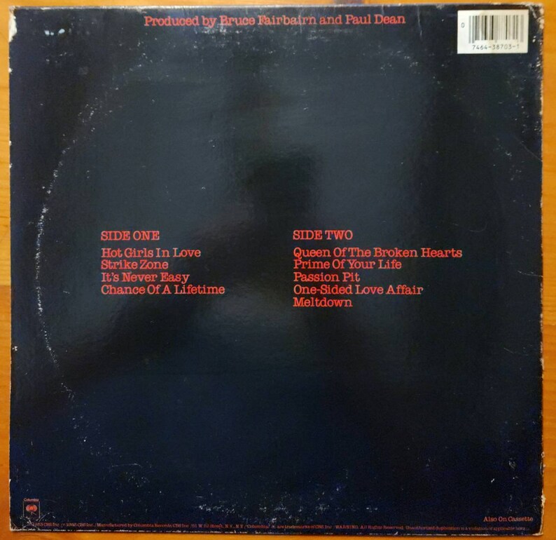 Lover Boy Keep It up Lp Original Columbia Records BL 38703 With ...