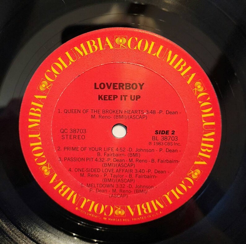 Lover Boy Keep It up Lp Original Columbia Records BL 38703 With ...