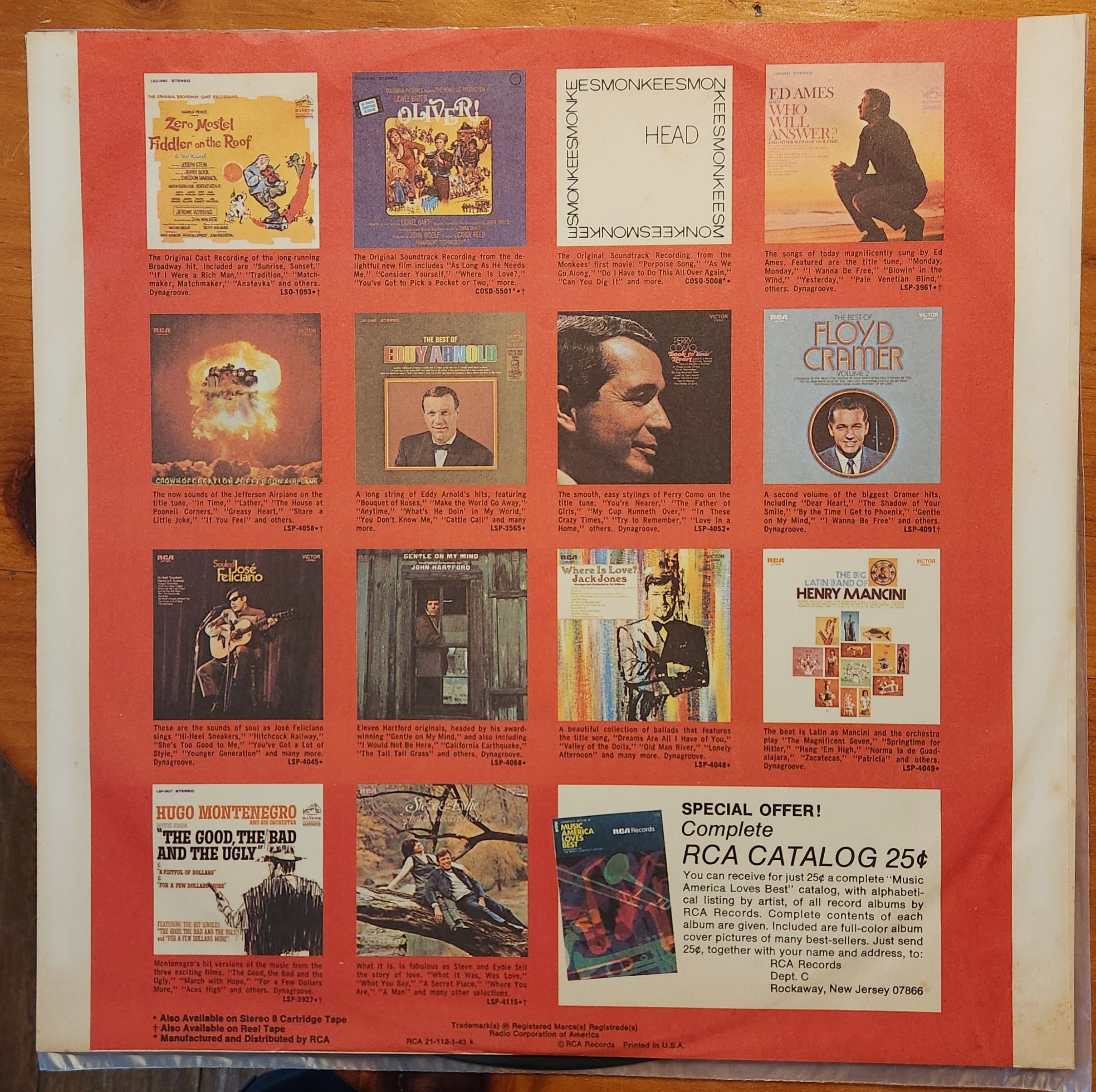 Zager and Evans/2525 Exordium and Terminus/lp/c1971/sought After Lp/rca ...