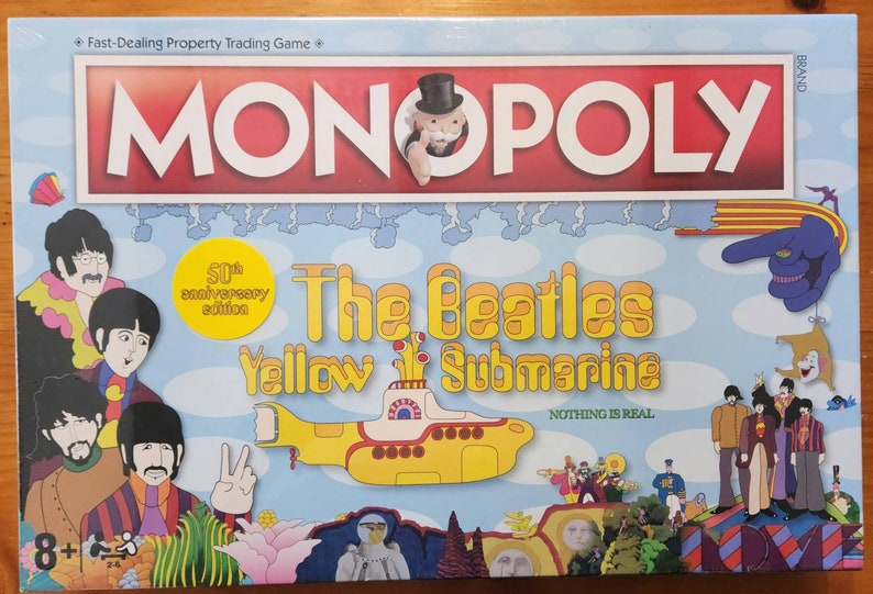 The Beatles Monopoly Yellow Submarine 50th Anniversary Edition - Etsy