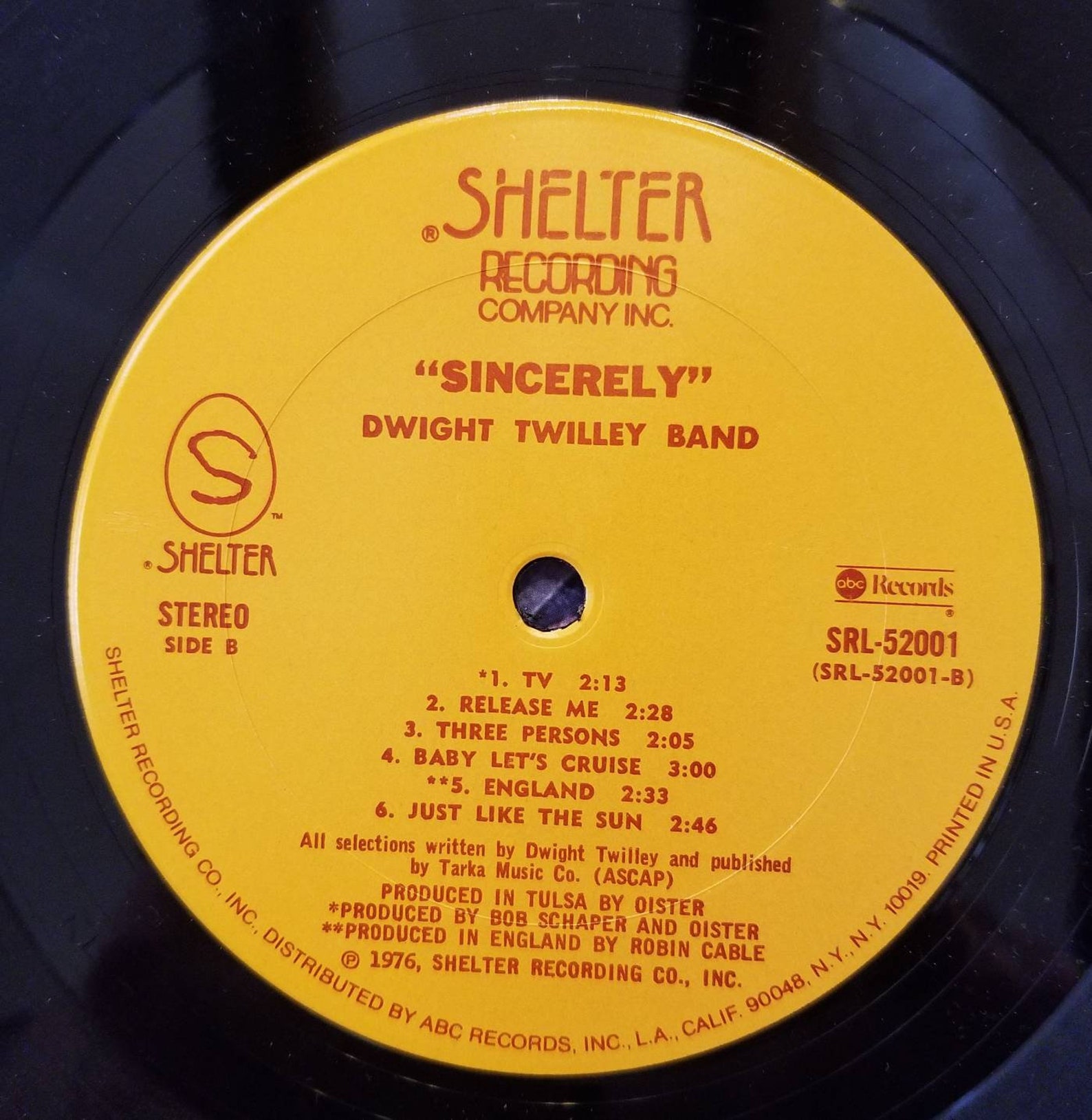 Dwight Twilley Band Sincerely Shelter Records SLR 52001 See - Etsy
