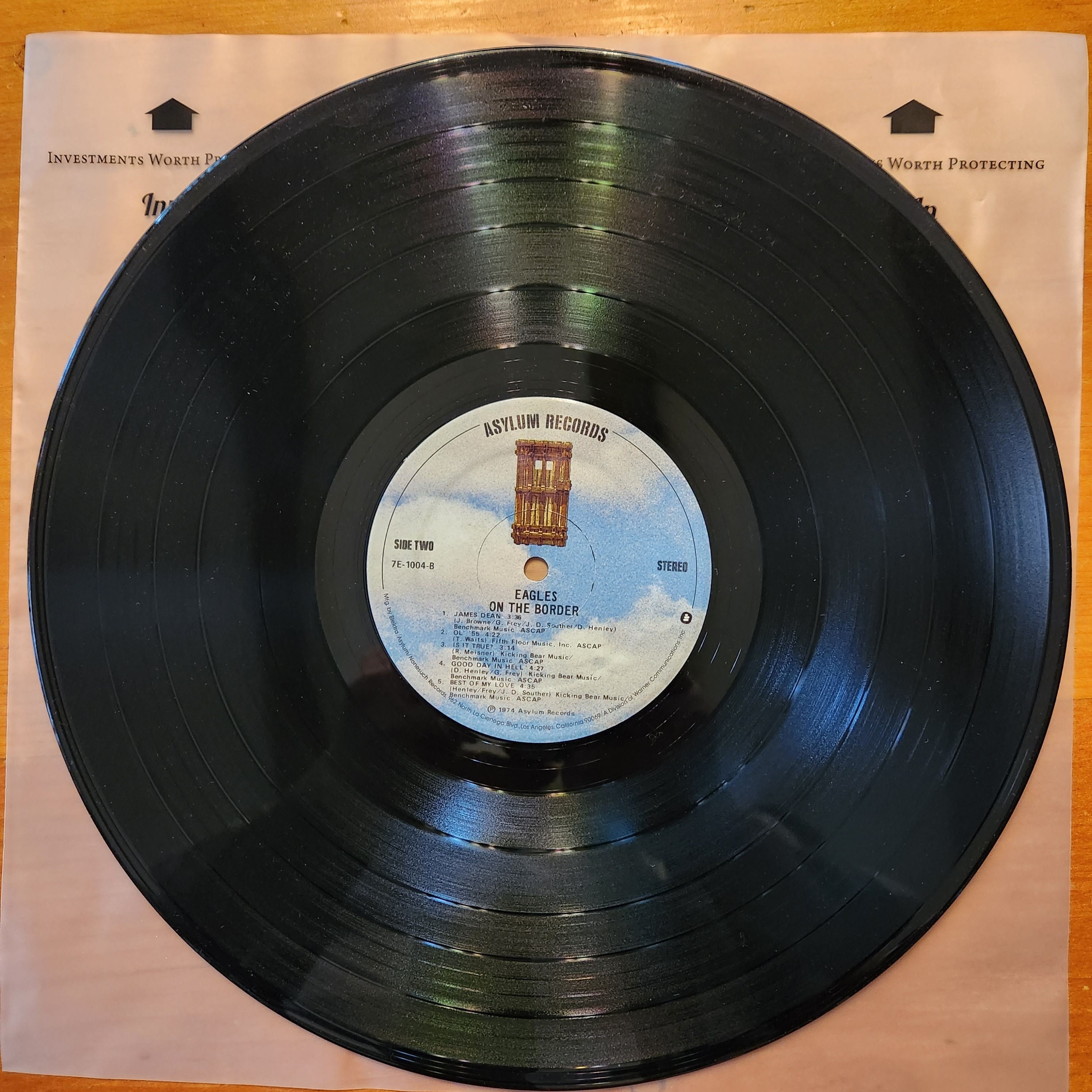 Eagles on the Border Lp Asylum Records 7E-1004 in Factory Plastic/hype ...