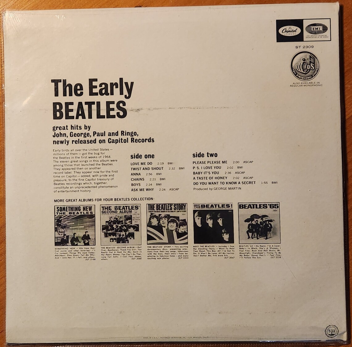 The Beatles/the Early Beatles/lp/capitol Records/st 2409/sealed Copy ...
