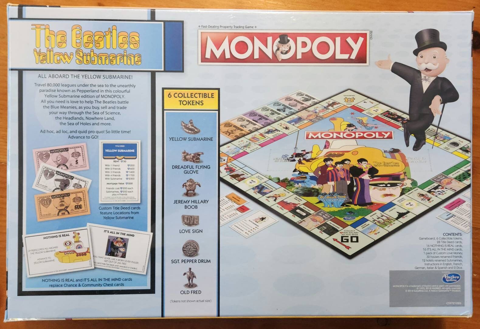 The Beatles Monopoly Yellow Submarine 50th Anniversary Edition - Etsy