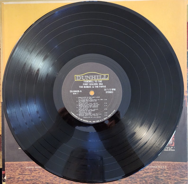 Mamas and the Papas Farewell to the First Golden Era LP Original ...