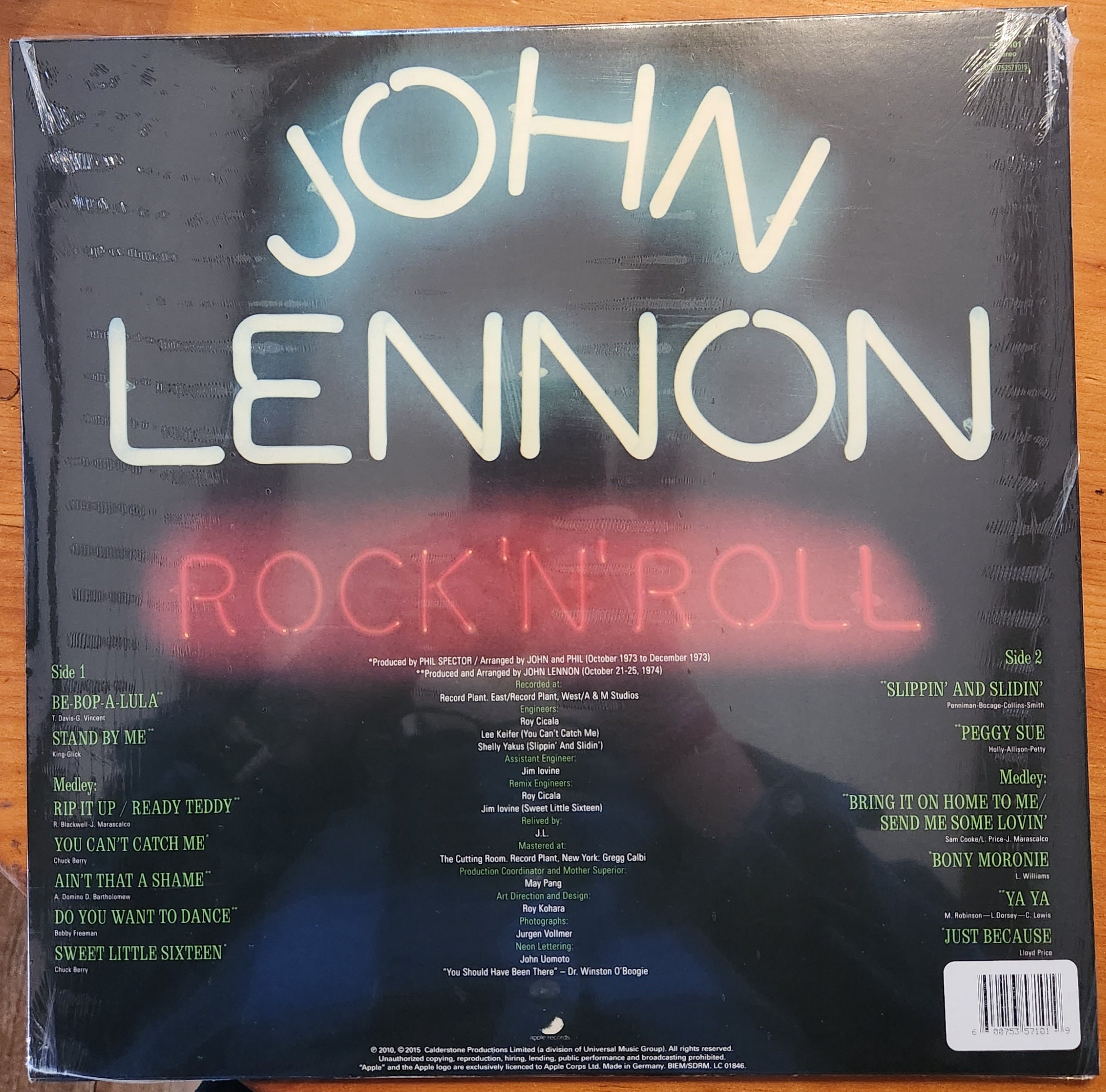 John Lennon Rock N Roll C1975/2015 John Sings Old Rock N Roll/apple ...