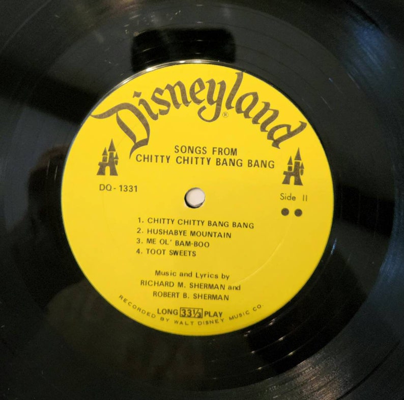 Oliver and Chitty Chitty Bang Bang Lp C1969 Disneyland Records DQ-1331 ...