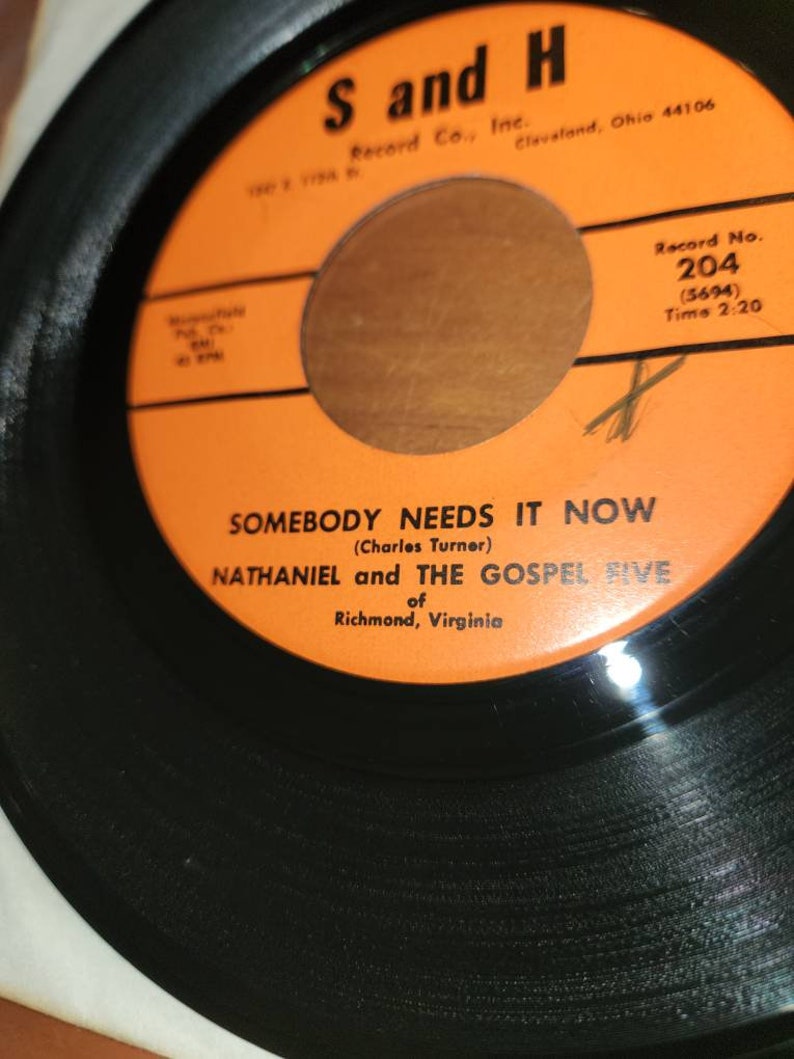 Nathaniel and the Gospel Five Somebody Needs It Now Take It From Me S ...