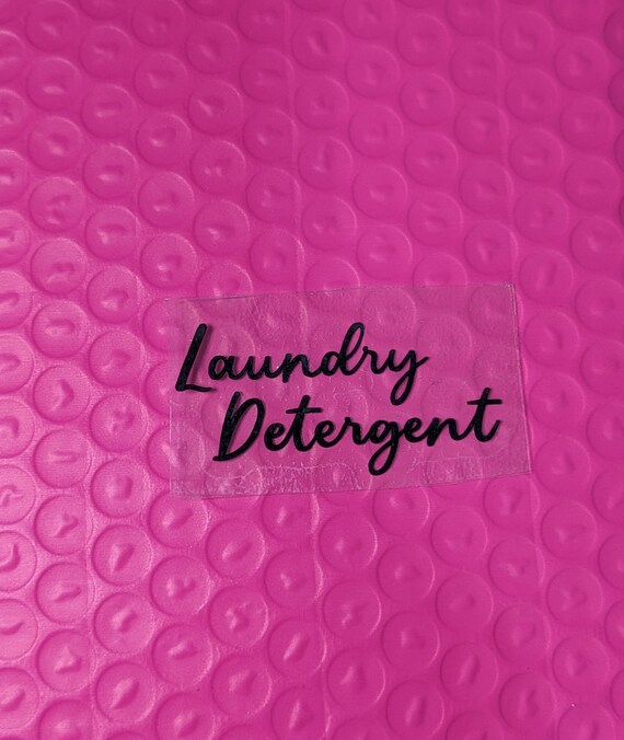 Laundry Detergent Vinyl Decal - Etsy