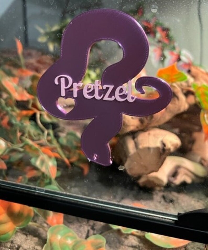 Custom Snake Name Tag/hognose Name Plate/personalized - Etsy