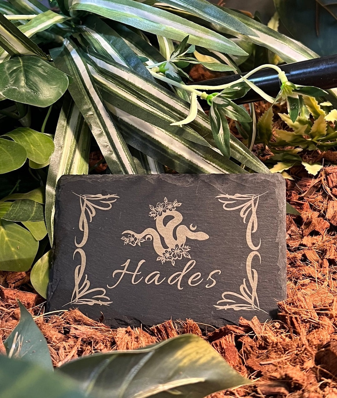 Custom Reptile Basking Slate/custom Snake Basking Slate/custom Memorial ...