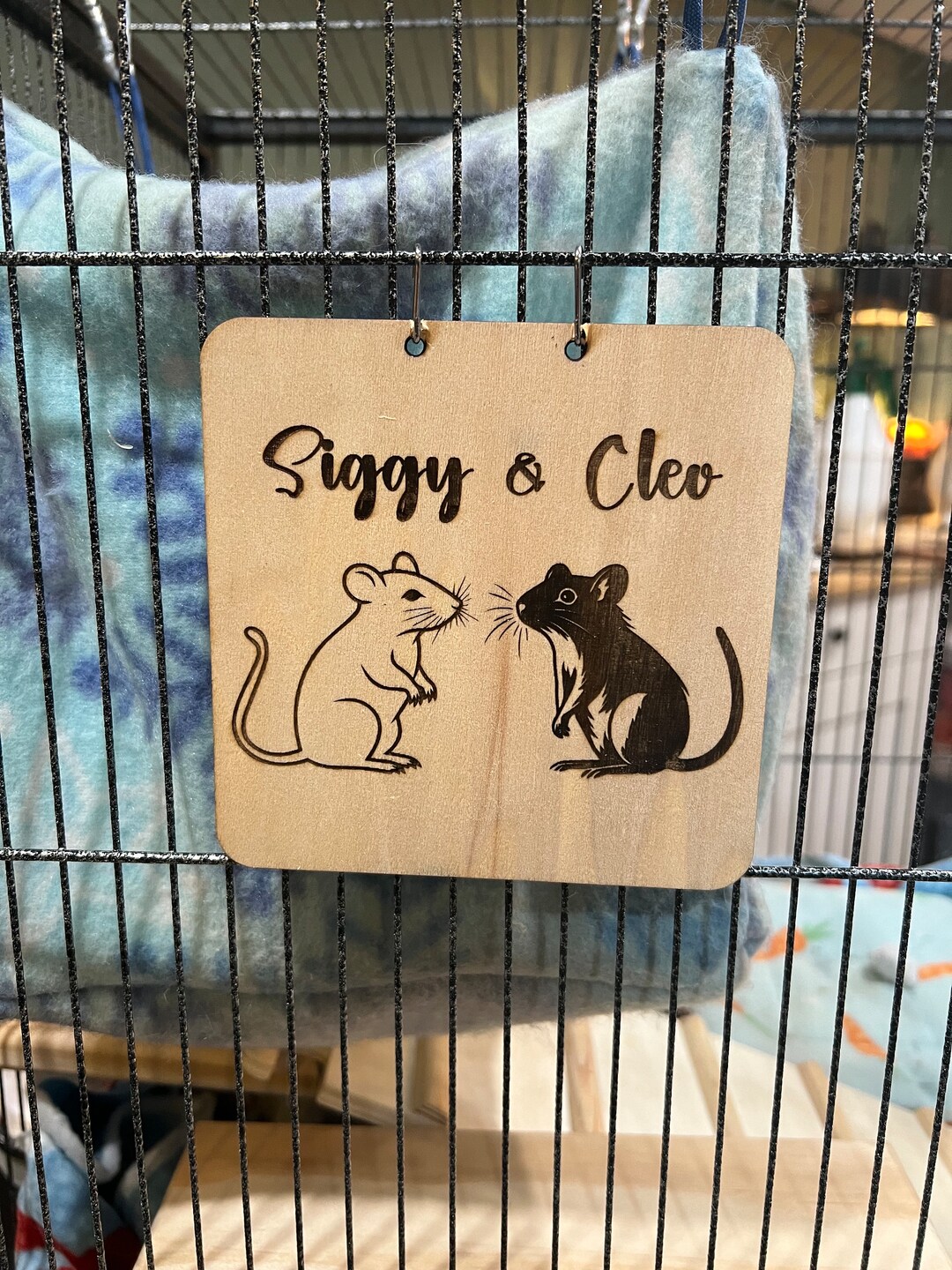 Custom Rat/mouse Name Tag/rat Cage Tag/personalized Rat and Mouse Cage ...