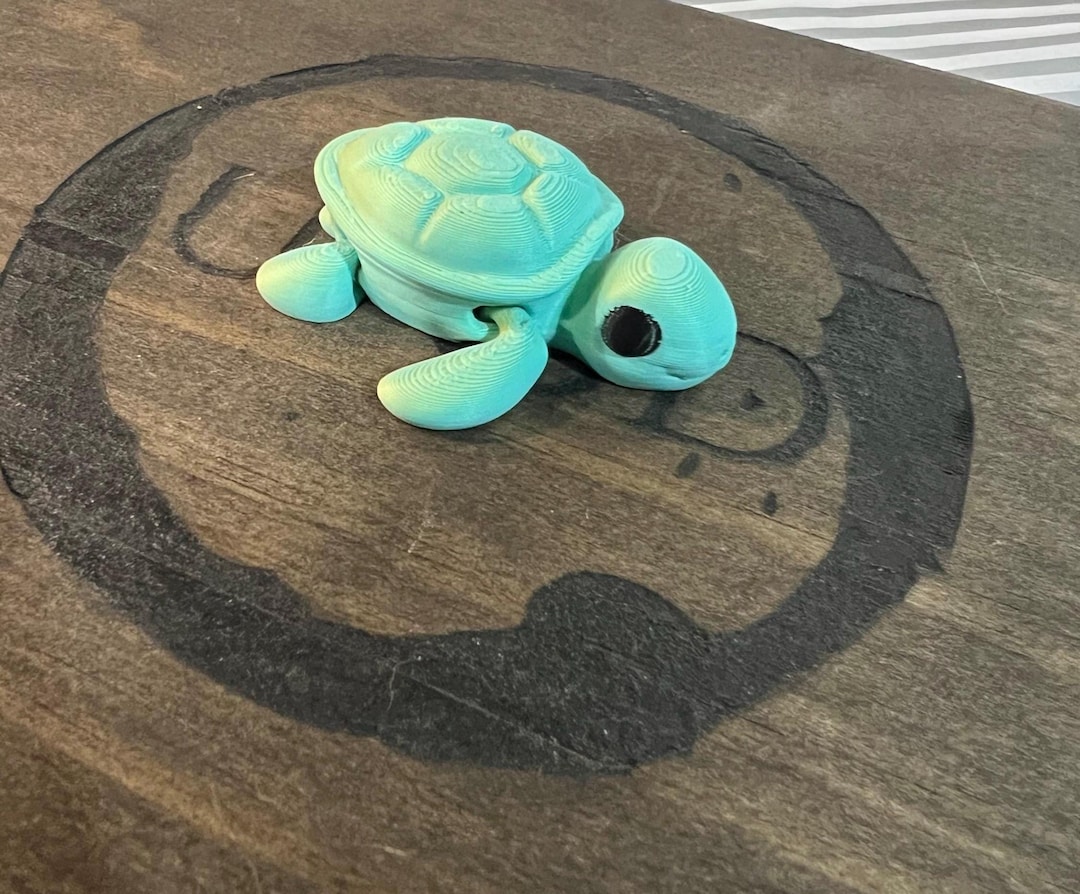Small Flexible Articulated Turtle/3d Printed Articulated Turtle Toy ...