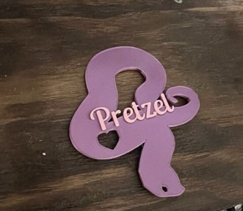 Custom Snake Name Tag/hognose Name Plate/personalized - Etsy