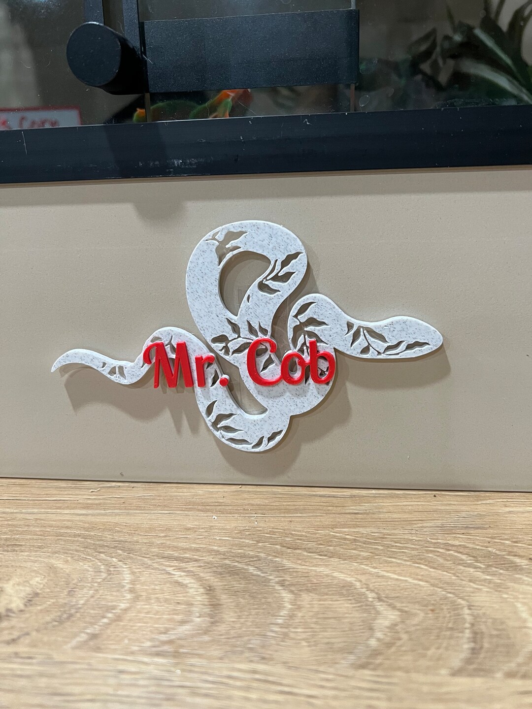 Custom Snake Name Tag/boa Name Plate/personalized Terrarium Name Plate ...