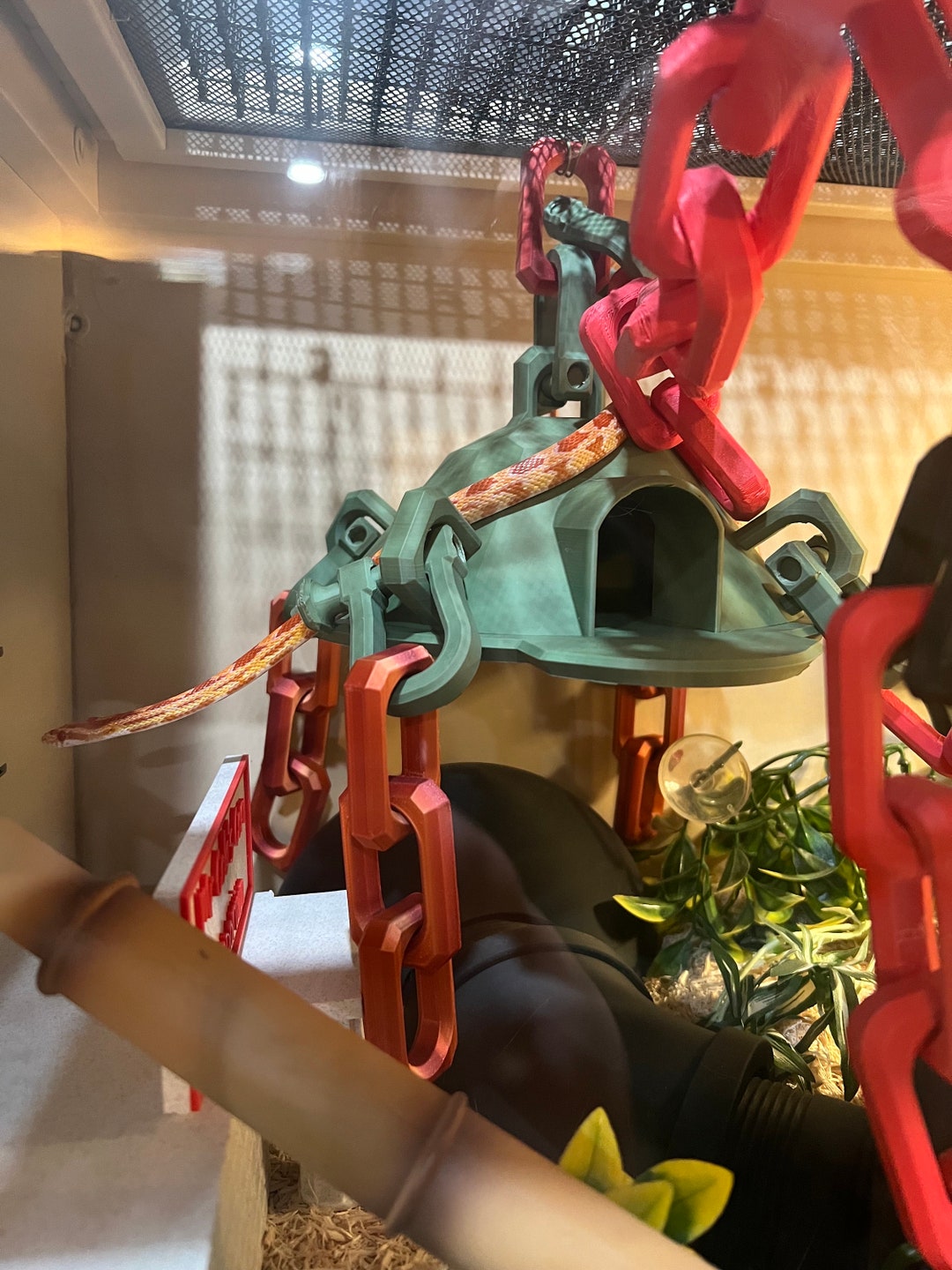 Custom Suspended Reptile Hide/snake Hide/ Gecko Hide/chameleon/ Reptile ...