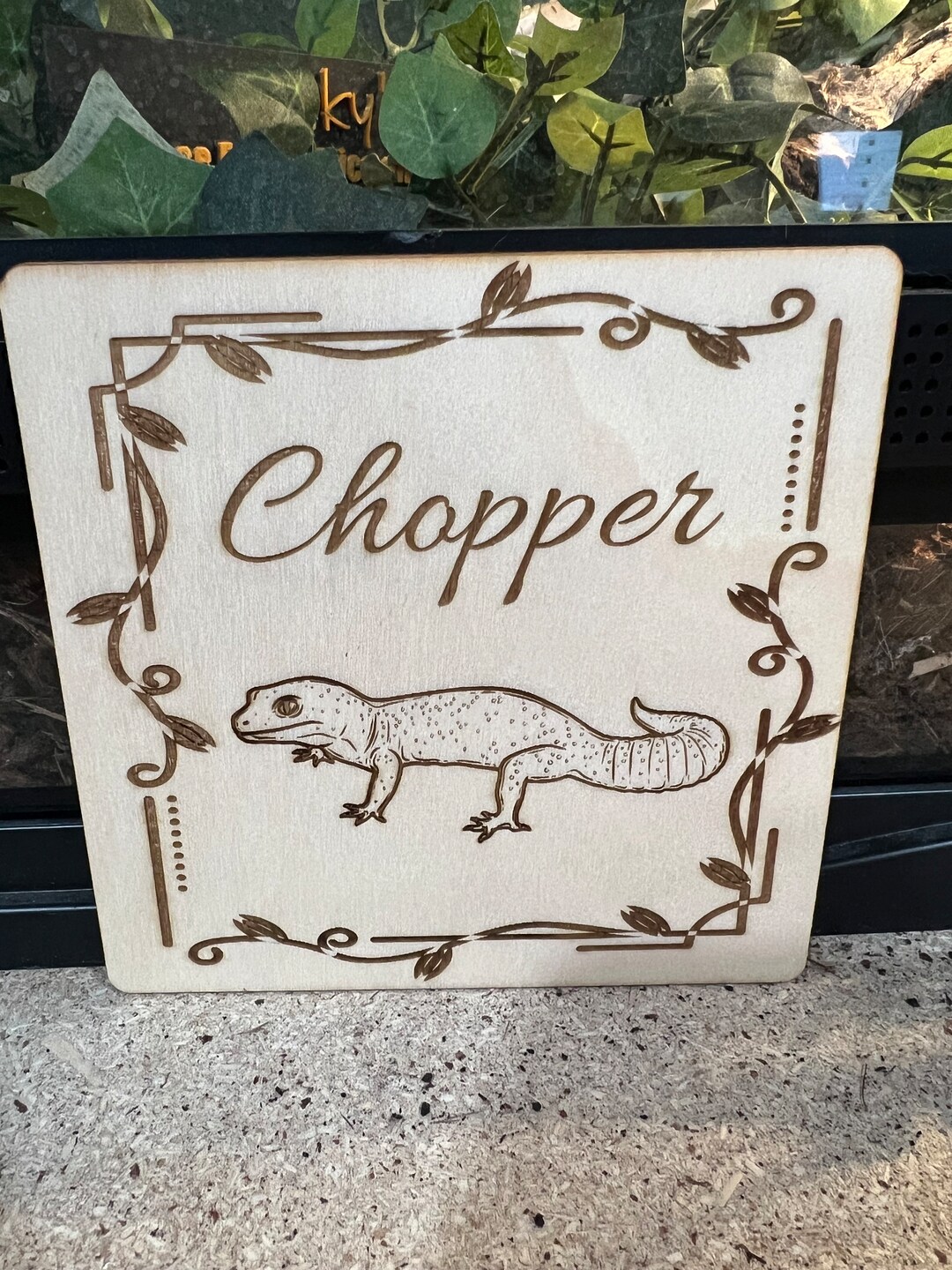 Custom Leopard Gecko Name Tag/gecko Terrarium Tag/gecko Name Tag ...