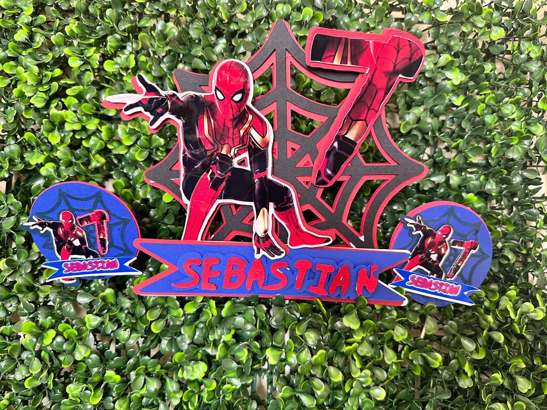 Spider Man Cake Topper - Etsy