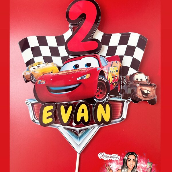 Cars Cake Topper - Etsy